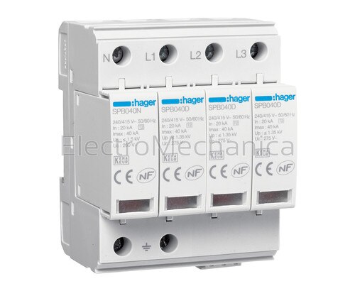 SPB440R | 4P T2 Uc 275V In 20kA Imax 40kA | B - Power and distribution ...