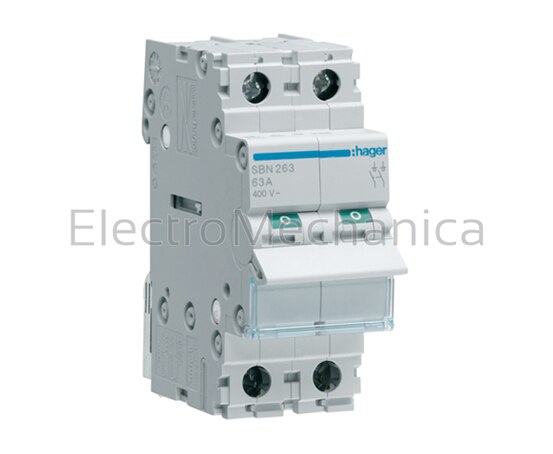 SBN263 | 63A 2P MAIN ISOLATOR SWITCH | B - Power and distribution ...